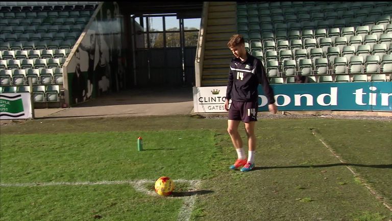 Two Footed Corner Challenge - Plymouth | Video | Watch TV Show | Sky Sports