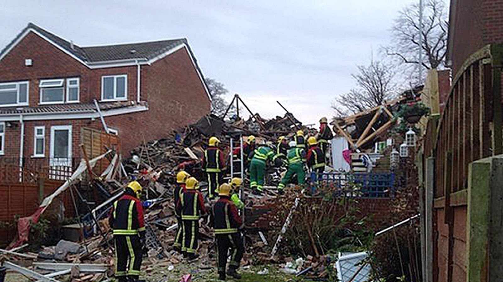 House Blast Woman Saved By Washing Machine | UK News | Sky News