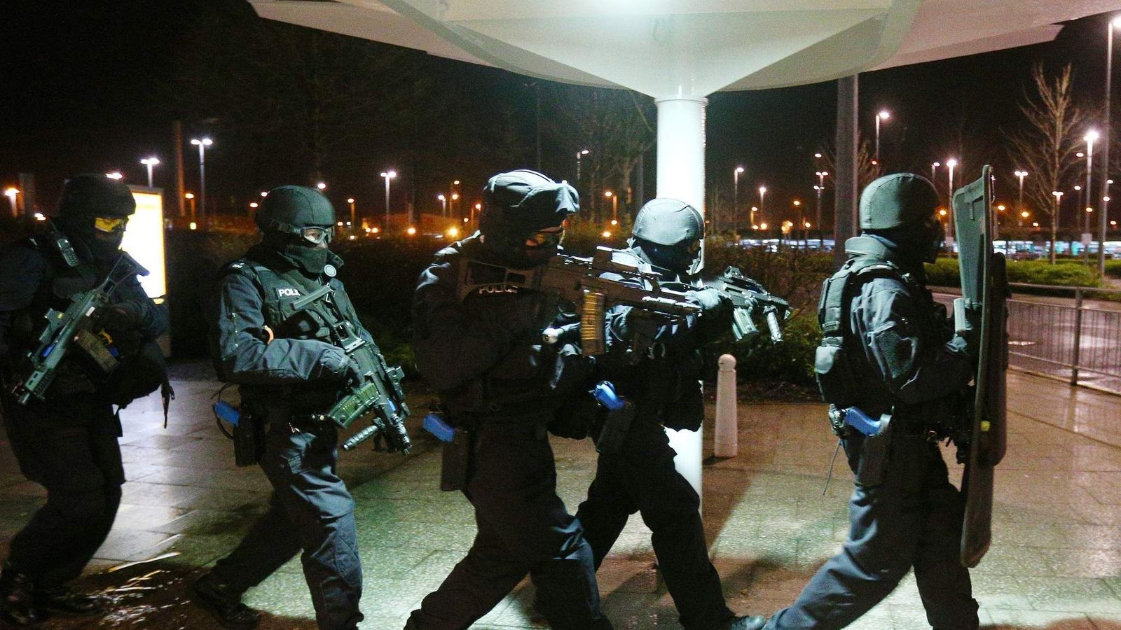 Mock Gun Attack Tests Armed Police Response | UK News | Sky News