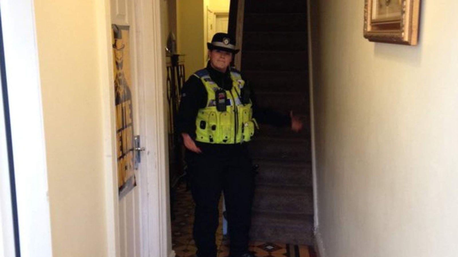Police Tweet Images Inside Unlocked Homes | UK News | Sky News