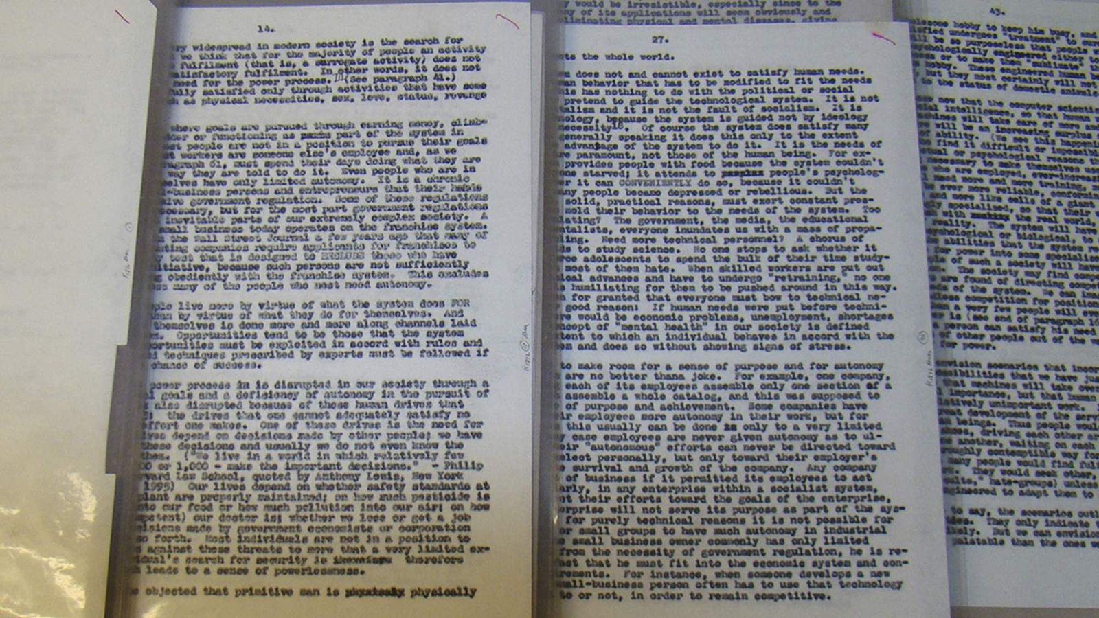 Letters Reveal Unabomber's Shock At 9/11 Attacks | US News | Sky News