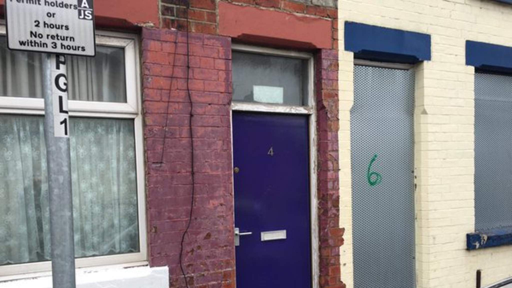 Asylum Seekers' Red Doors Painted Over | UK News | Sky News