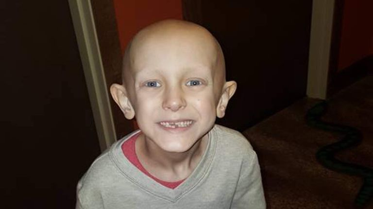 Dying US Boy Achieves Dream Of Fame In China | US News | Sky News