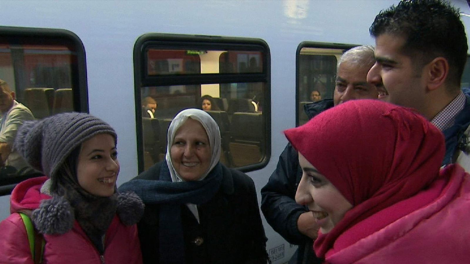 Refugee Family Reunited After Months Apart | World News | Sky News