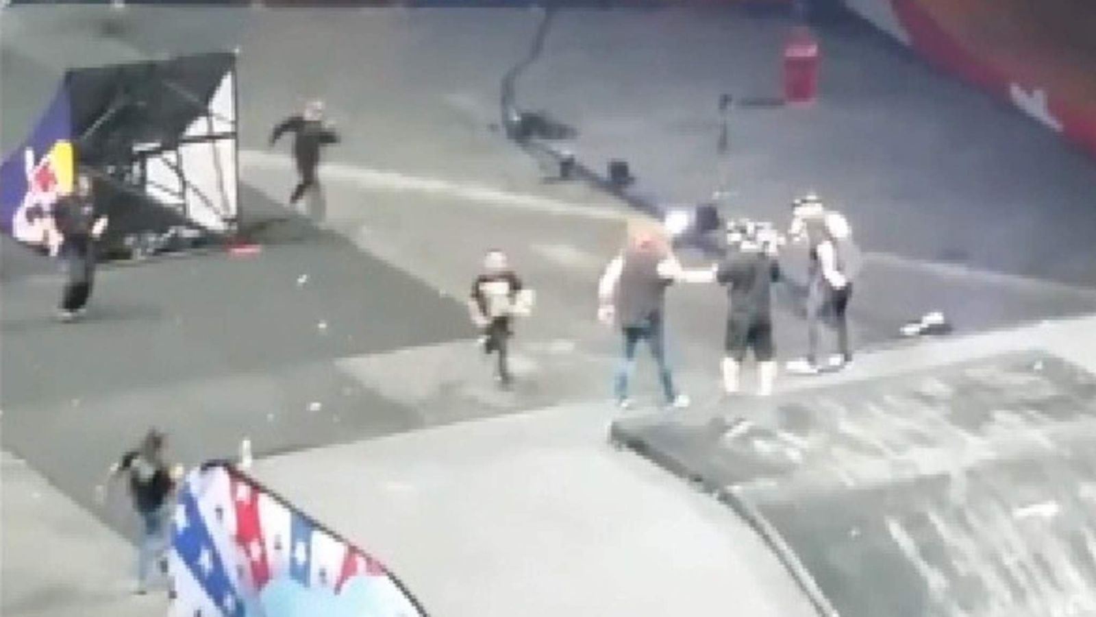 Two Hurt As Motorbike Backflip Stunt Goes Wrong | UK News | Sky News