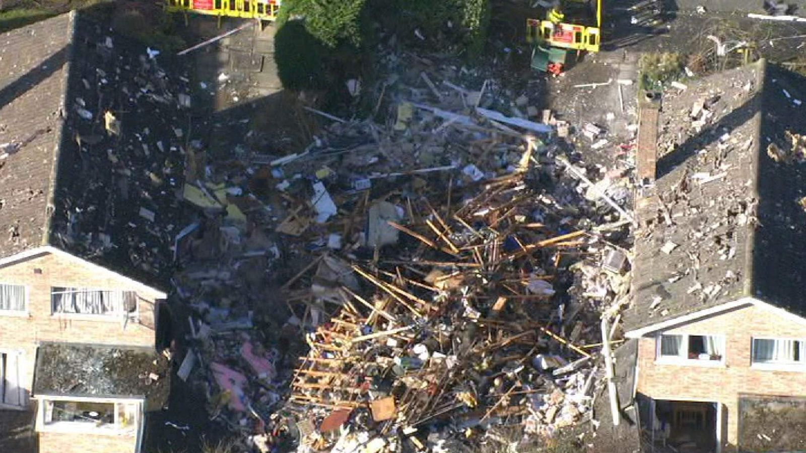 Home Flattened In Blast: At Least One Dead | UK News | Sky News