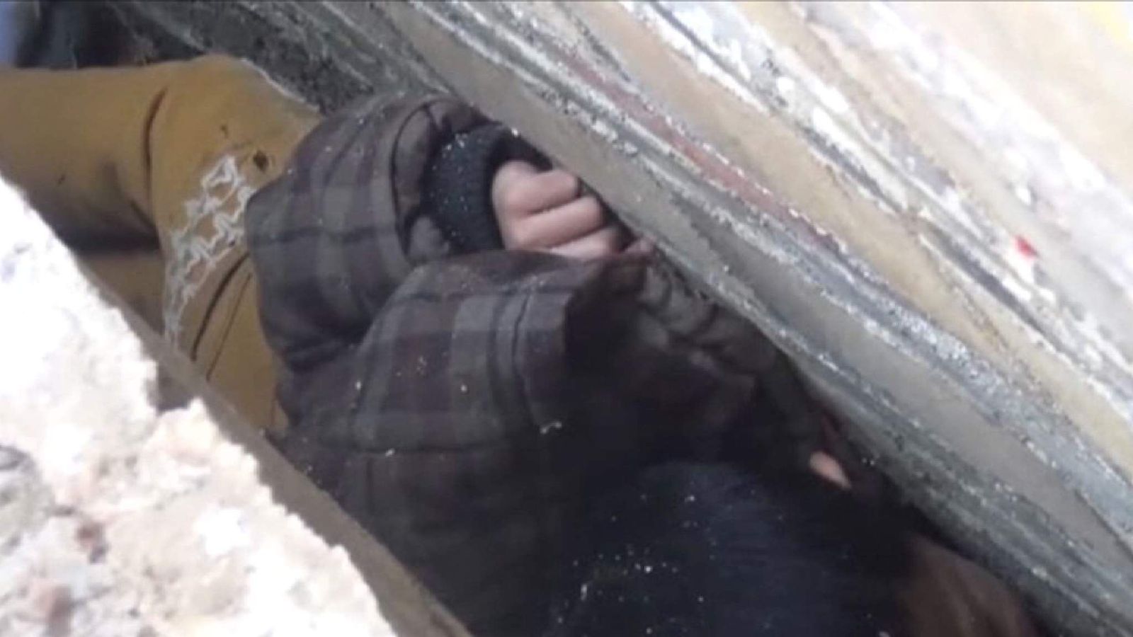 Delicate Rescue For Boys Stuck Between Walls | World News | Sky News