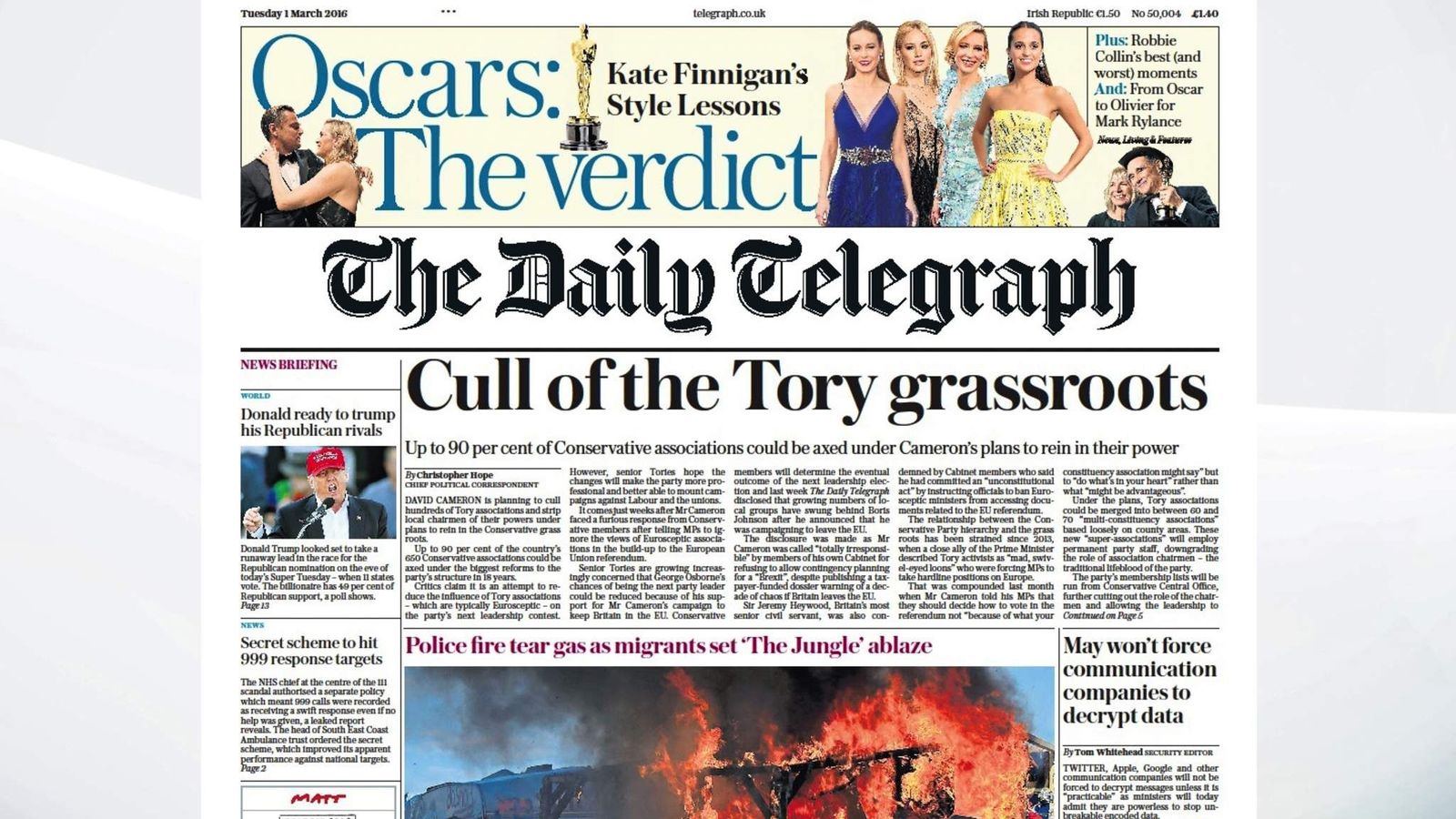 Tuesday's National Newspaper Front Pages | UK News | Sky News