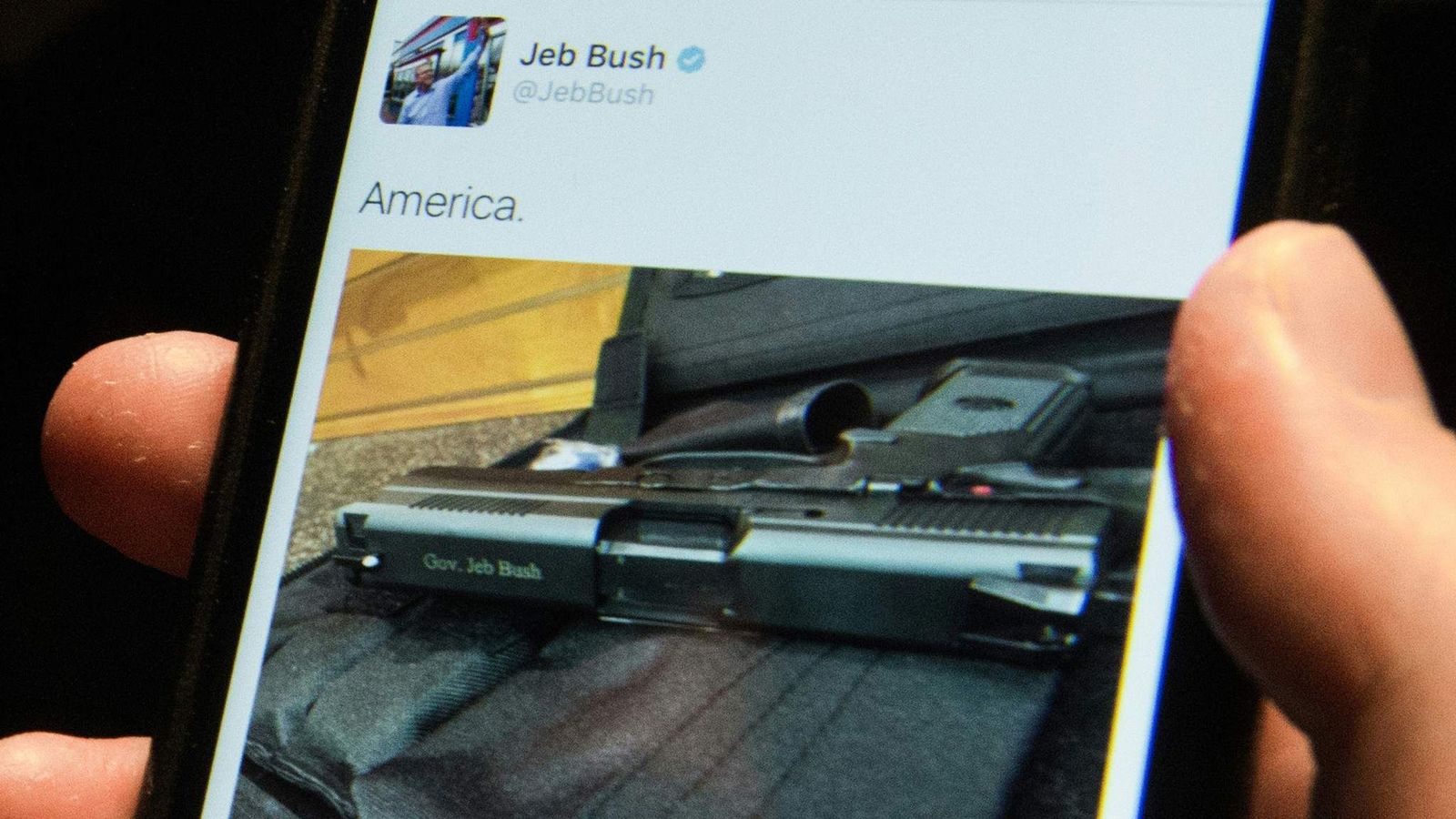 Jeb Bush Gun Photo Sparks Twitter Storm | US News | Sky News