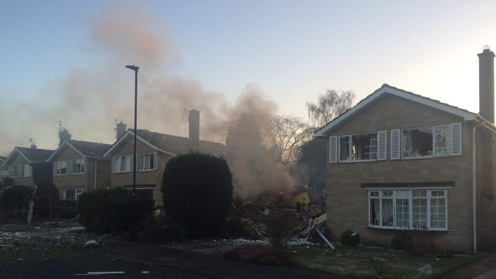 Home Flattened In Blast: At Least One Dead | UK News | Sky News