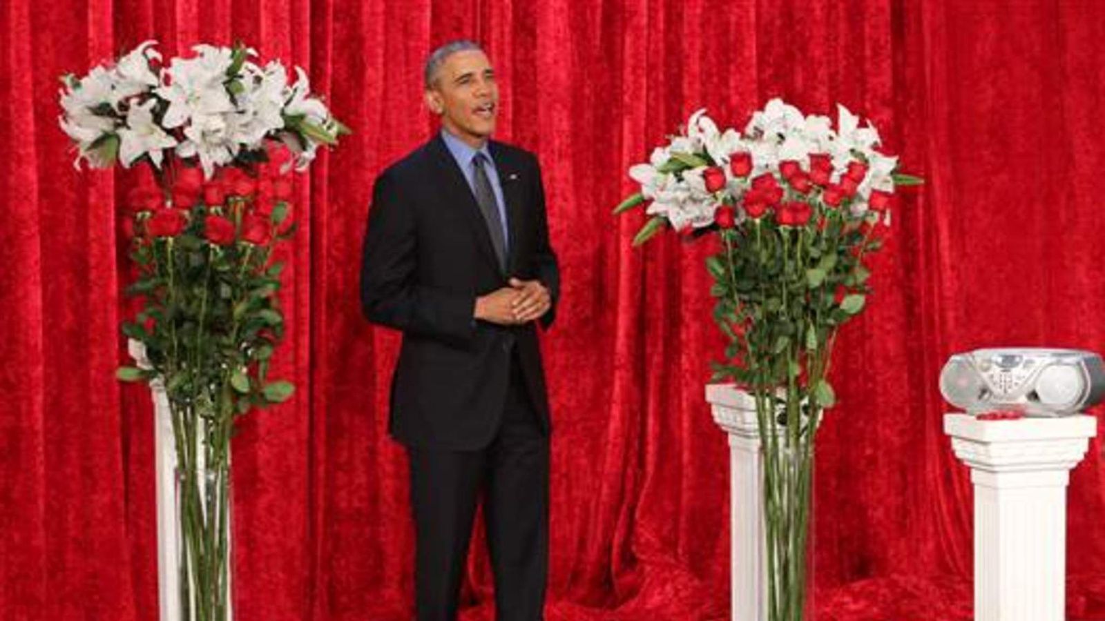Smooth Obama's Valentine Message To First Lady | US News | Sky News