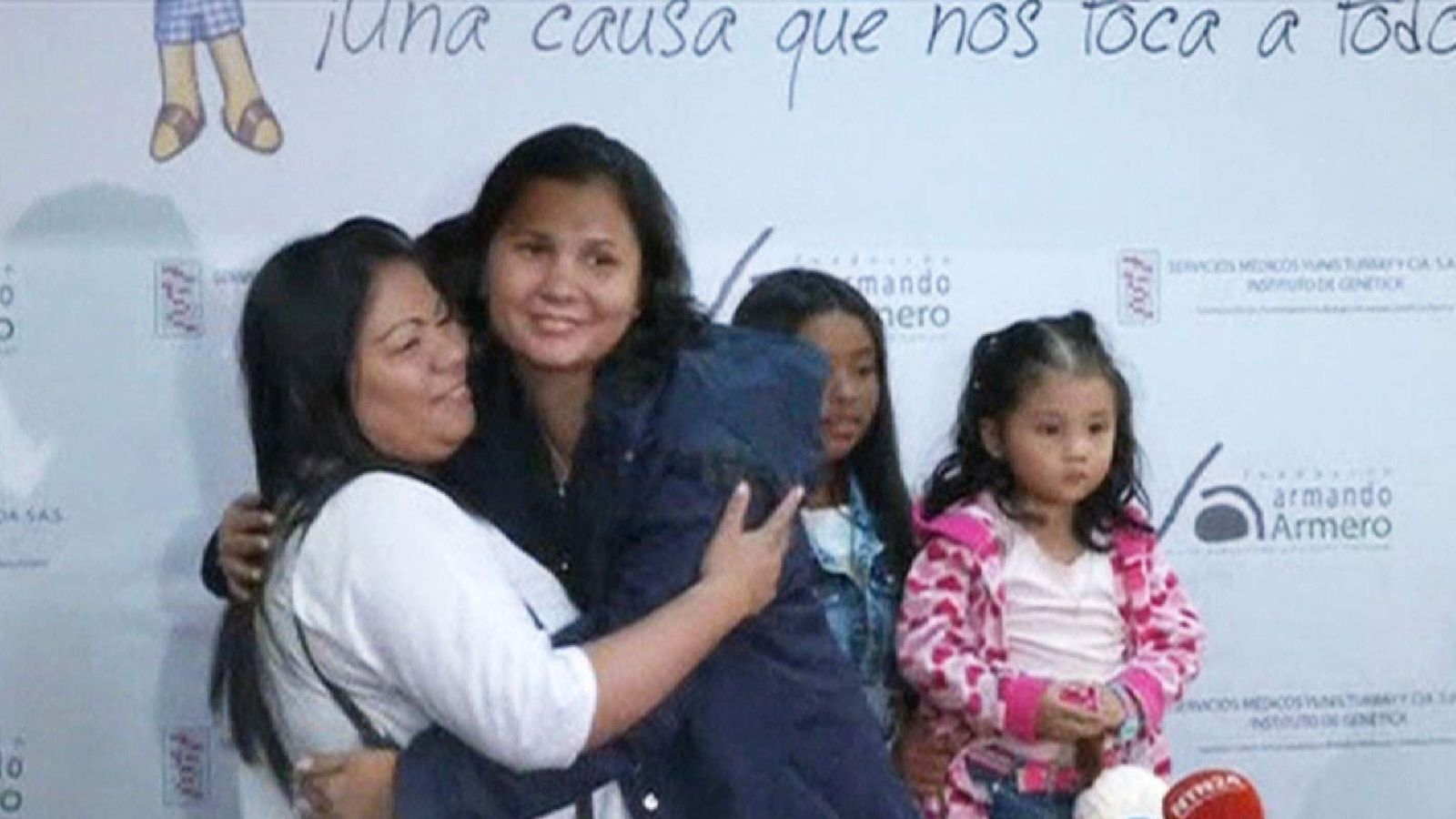 Colombia Volcano Sisters Reunited 30 Years On | World News | Sky News