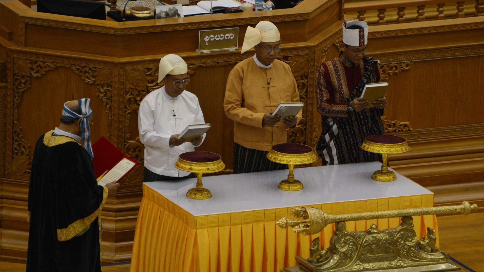 New Myanmar Leader Marks Historic Power Shift | World News | Sky News
