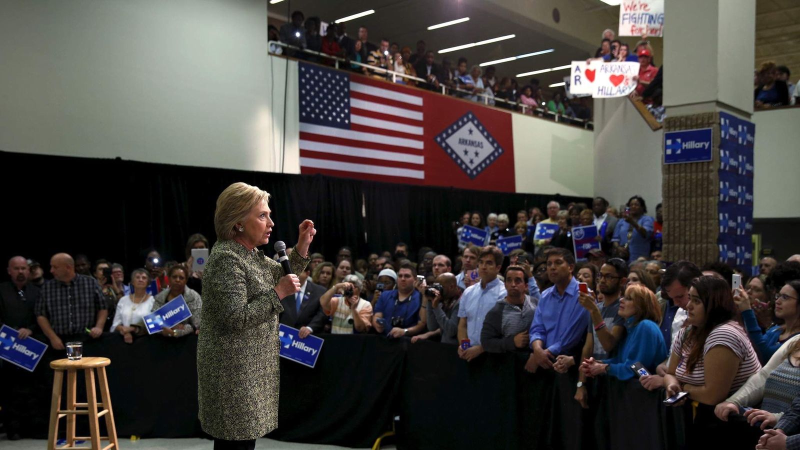 Hillary Returns To Arkansas For Super Tuesday | US News | Sky News