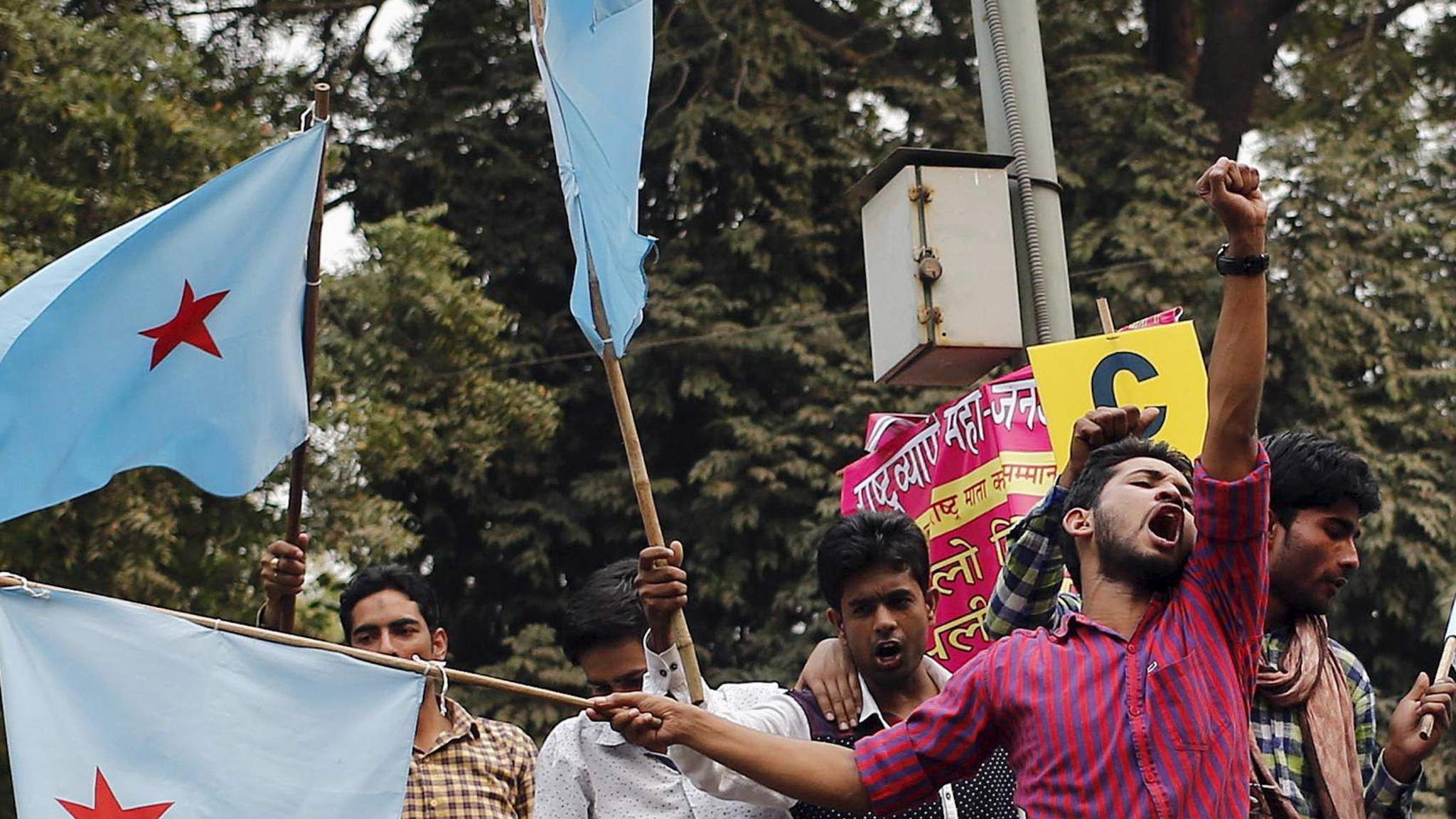India Students Rally Over Free Speech Crackdown | World News | Sky News