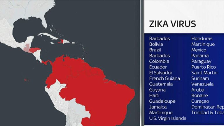 Zika Virus Can Cause Rare Paralysis Disorder | UK News | Sky News