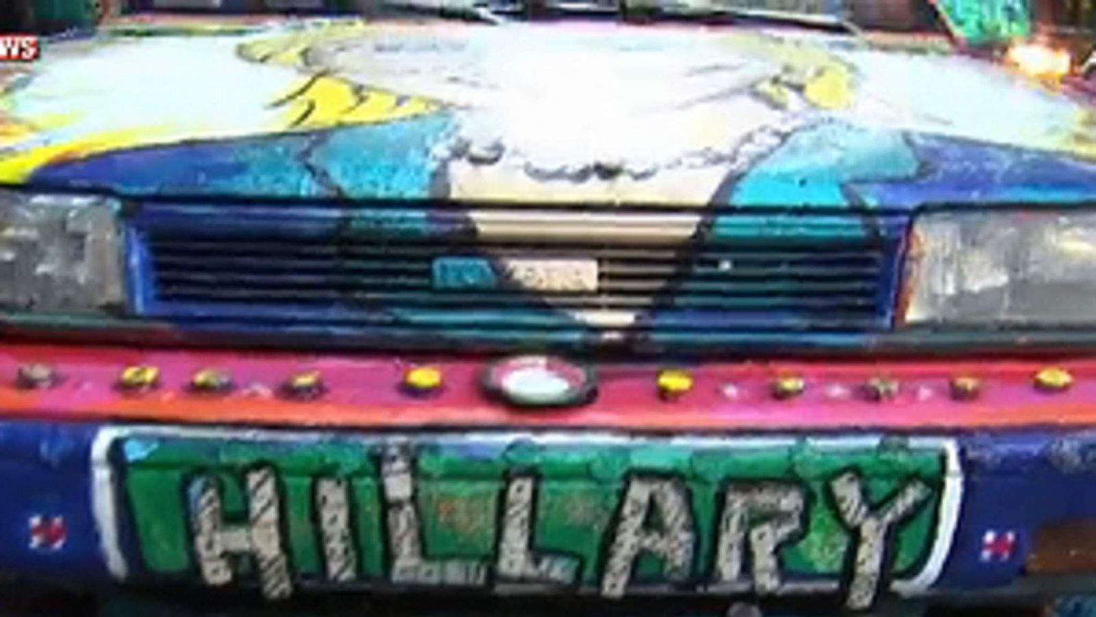 Clinton Super Fan Drives Her Hillary Car To The Big Apple | Scoop News ...