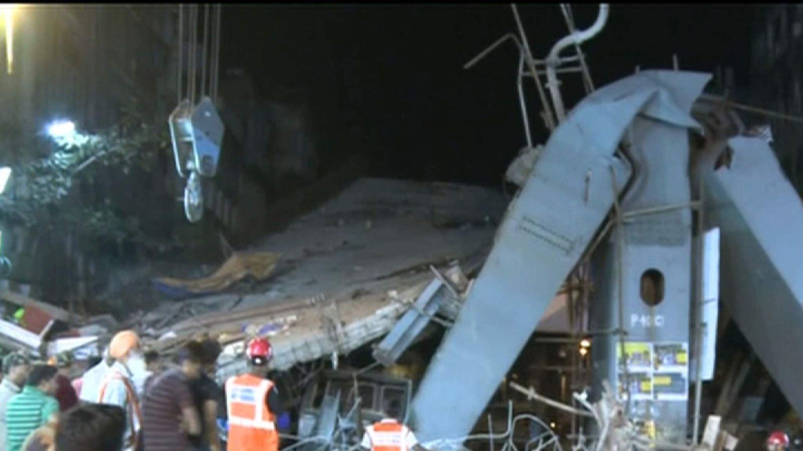 Flyover Collapse: Rescuers Search Through The Night For Survivors ...