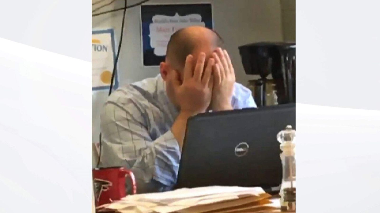 Teacher's Tears After Playing Prince For Class | US News | Sky News