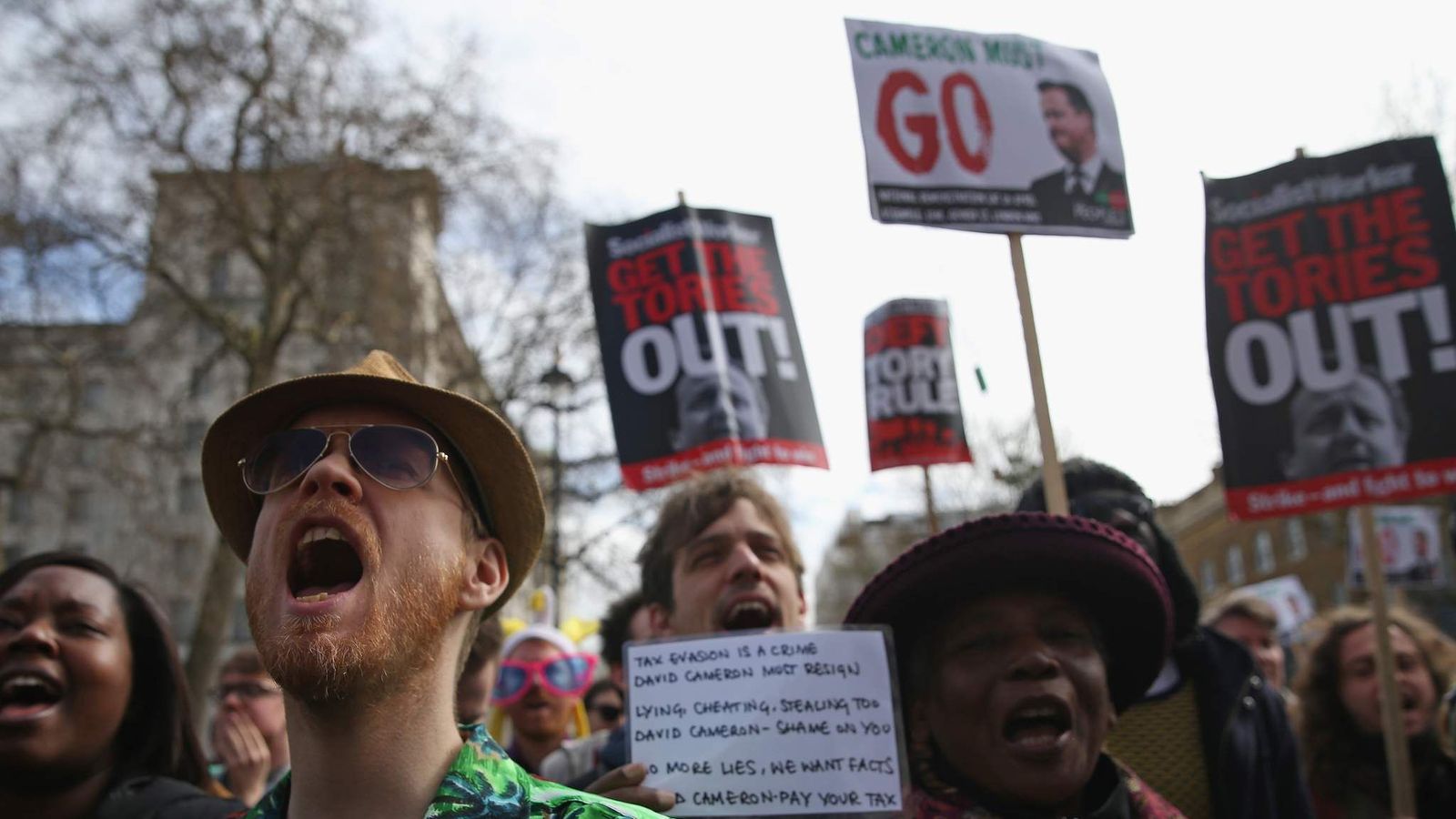 People Gather In Protest Outside Downing Street Over Tax Havens | Scoop ...