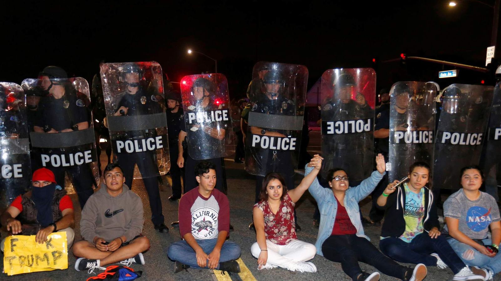 Violence Erupts After Trump Campaign Rally | US News | Sky News