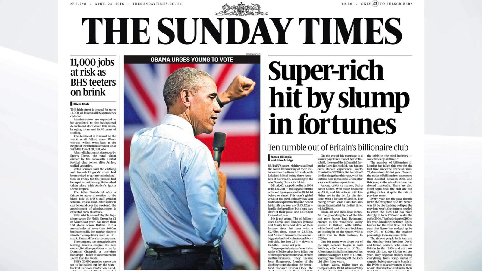 What's On The Front Of Sunday's Papers? | Scoop News | Sky News