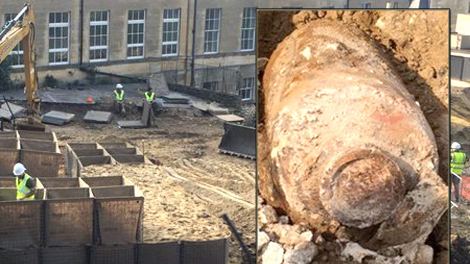 WWII Bomb In School Playground Destroyed | UK News | Sky News