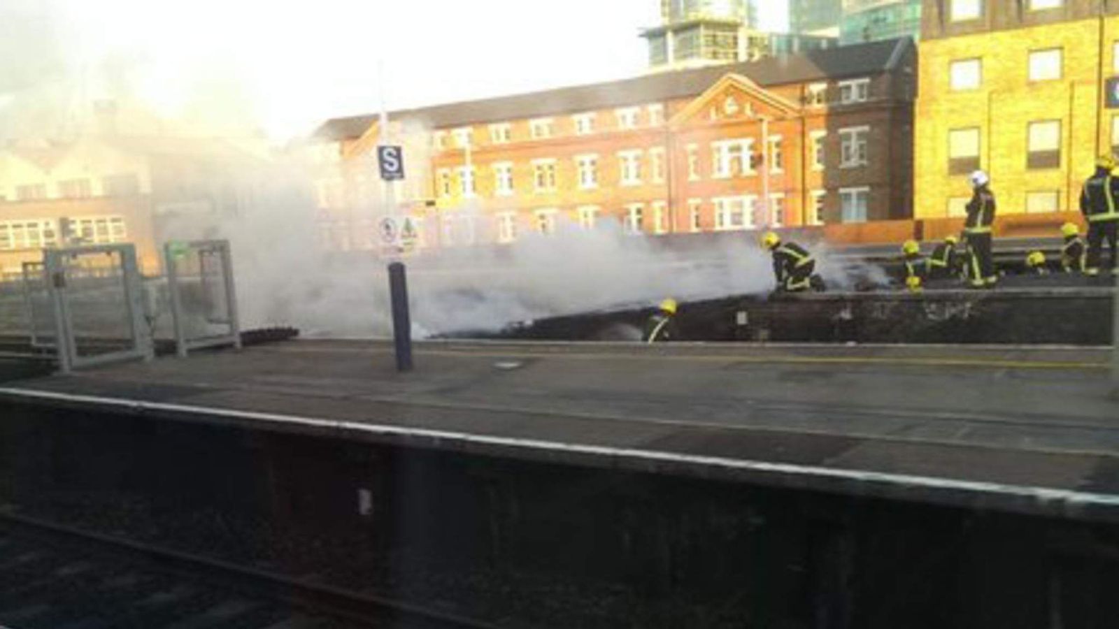 Fire At London Station Causes Commuter Chaos | UK News | Sky News
