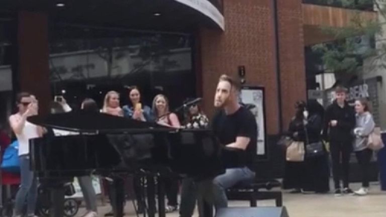 Man In The Gary Barlow Mask Is... | Scoop News | Sky News