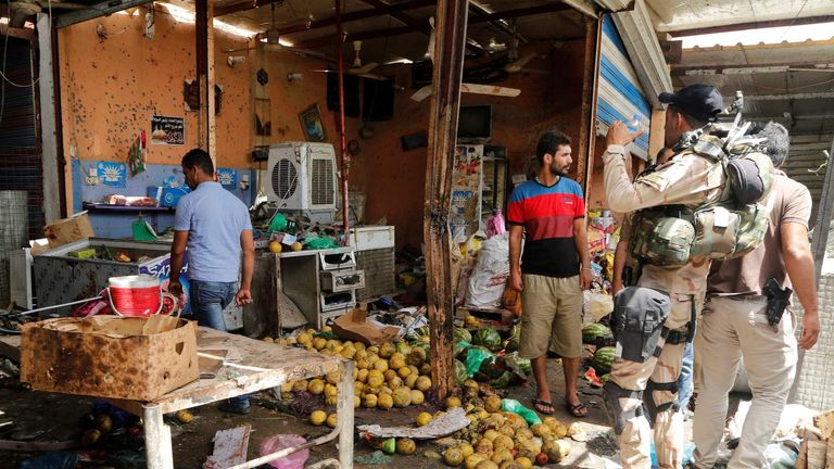 Car Bombs And Market Blast Kill 72 In Baghdad | World News | Sky News