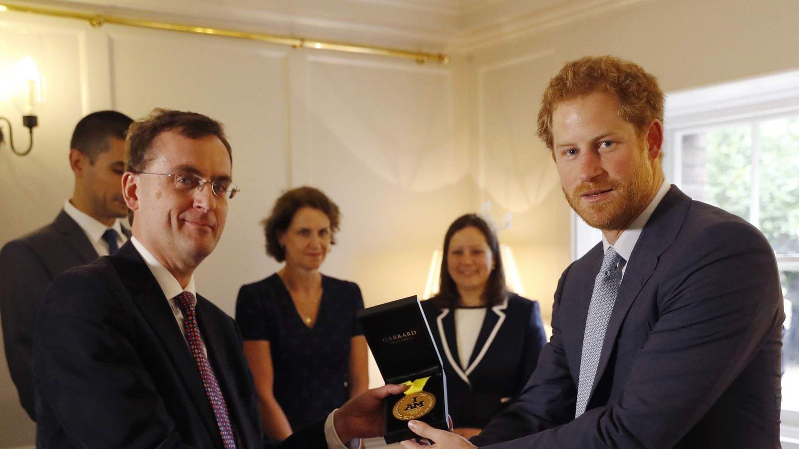Harry Hands Over Invictus Medal To Hospital | UK News | Sky News