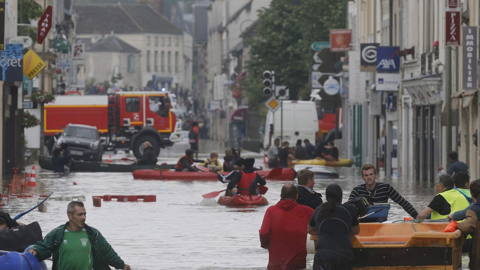 French Town's Spirited Fightback After Floods | World News | Sky News