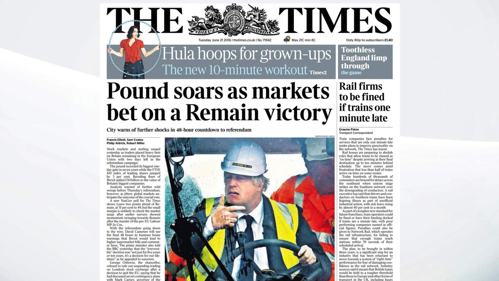 Tuesday's National Newspaper Front Pages | Scoop News | Sky News