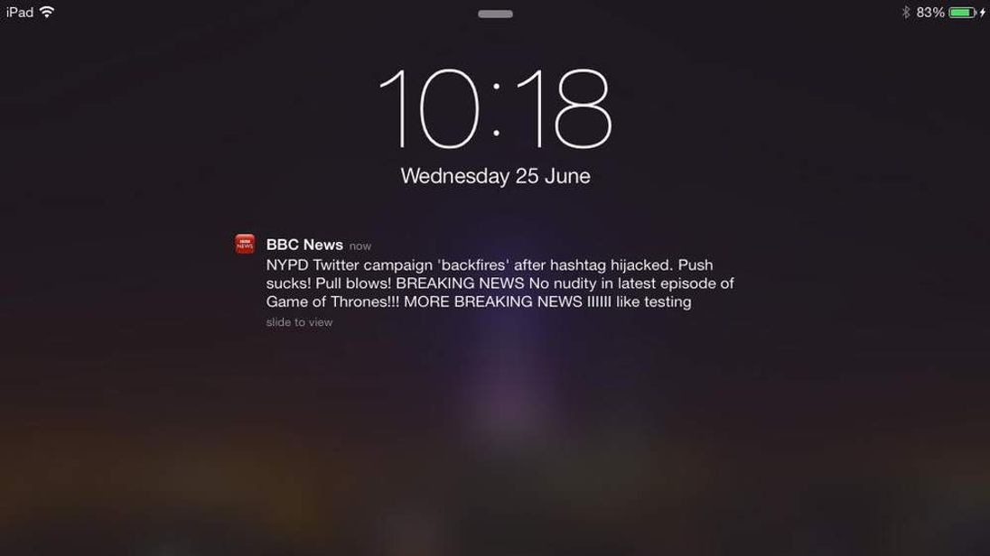Bizarre Message Sent After BBC News App Error