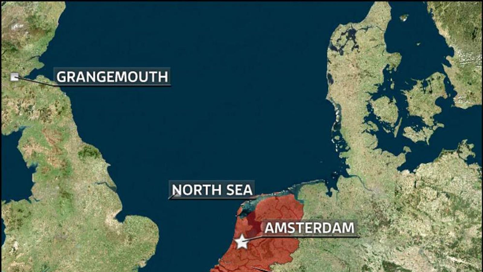North Sea Ship Crash: Search Called Off | World News | Sky News