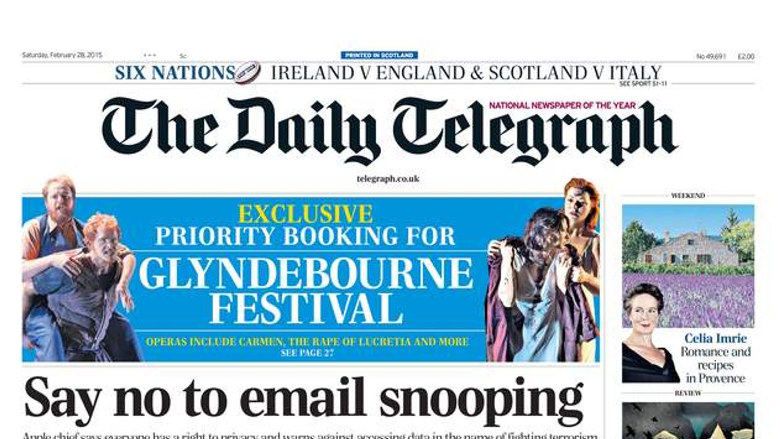 Saturday's National Newspaper Front Pages | UK News | Sky News