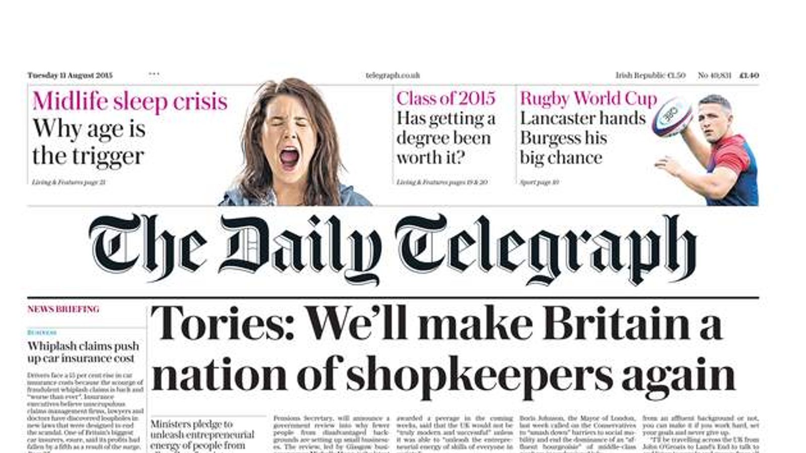 Tuesday's National Newspaper Front Pages | UK News | Sky News