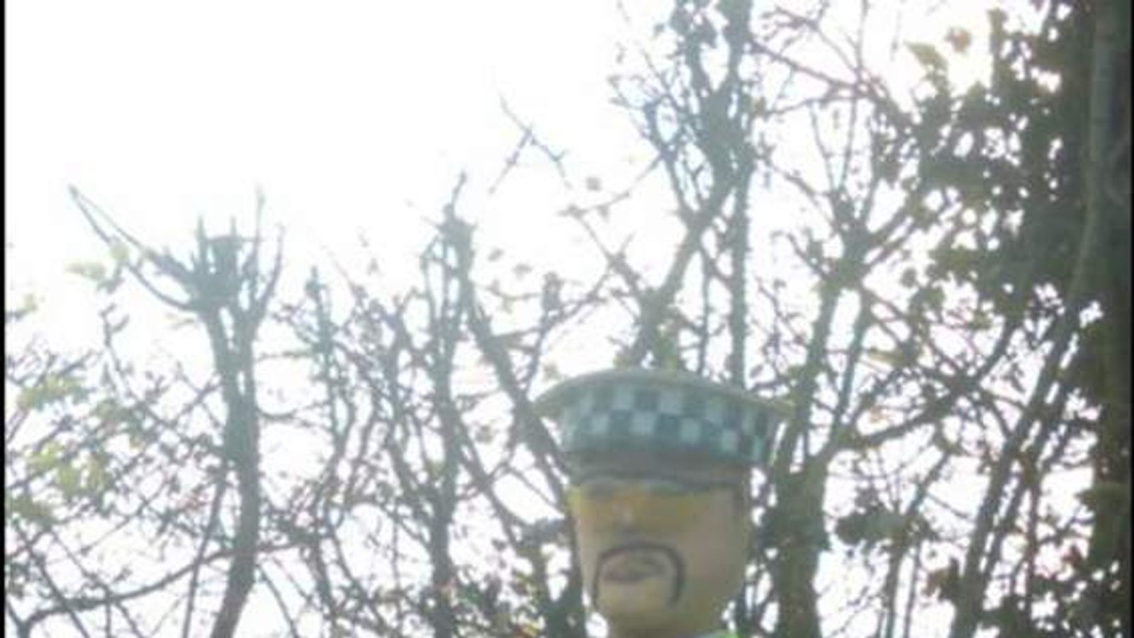 Wanted Man Taunts Police With Dummy Cop Pic | UK News | Sky News