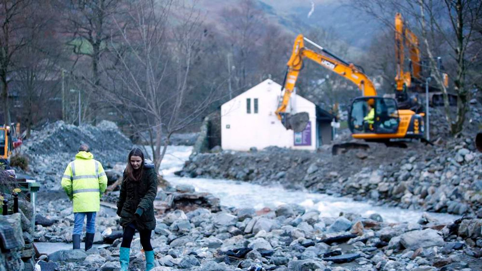 'Tsunami' Flood Hits Devastated Village Again | UK News | Sky News