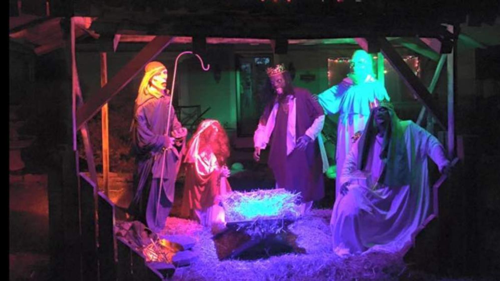 Zombie Nativity Scene's Creators Facing Fine | US News | Sky News