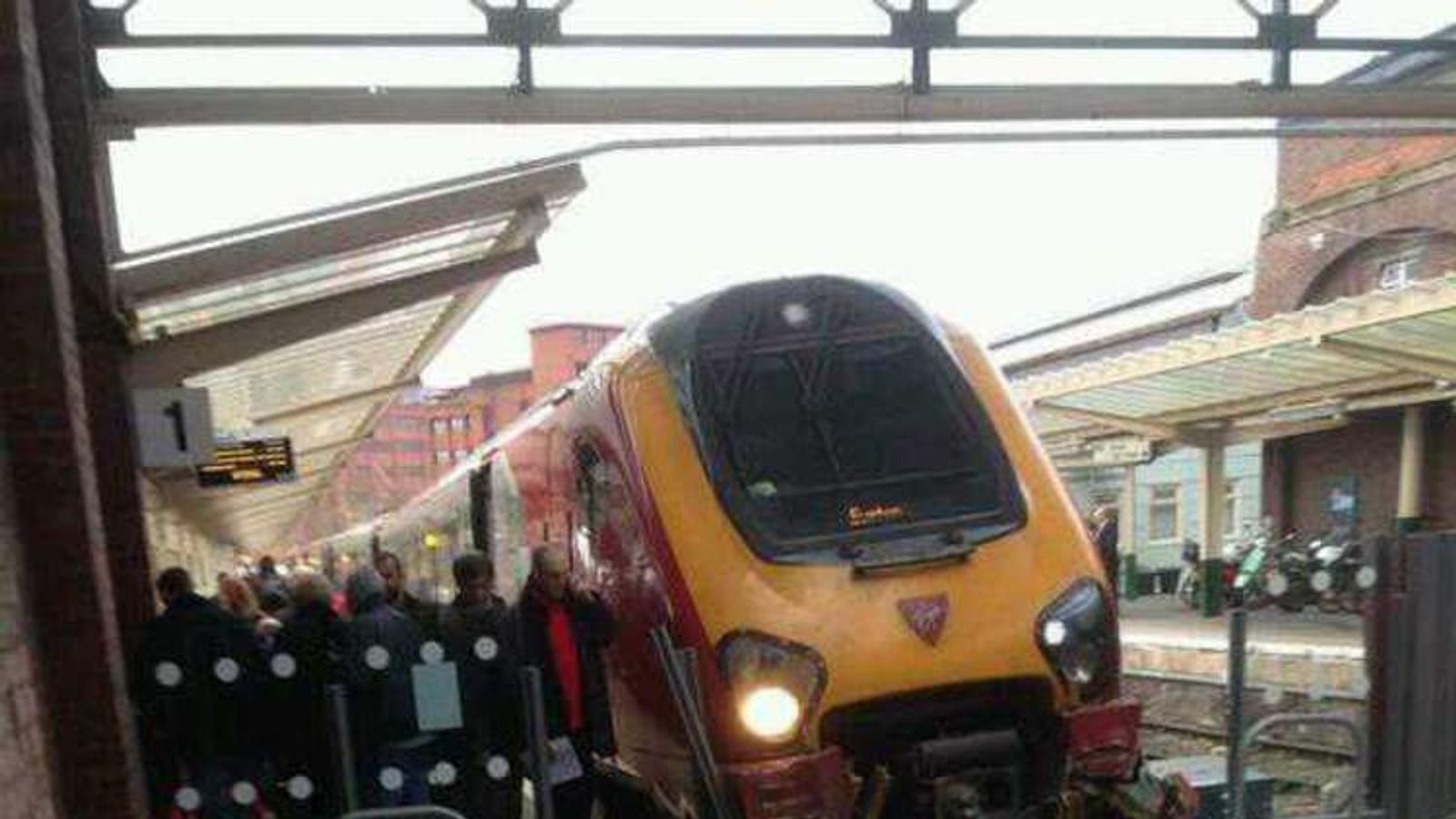 Chester Train Crashes Into Buffers At Station | UK News | Sky News