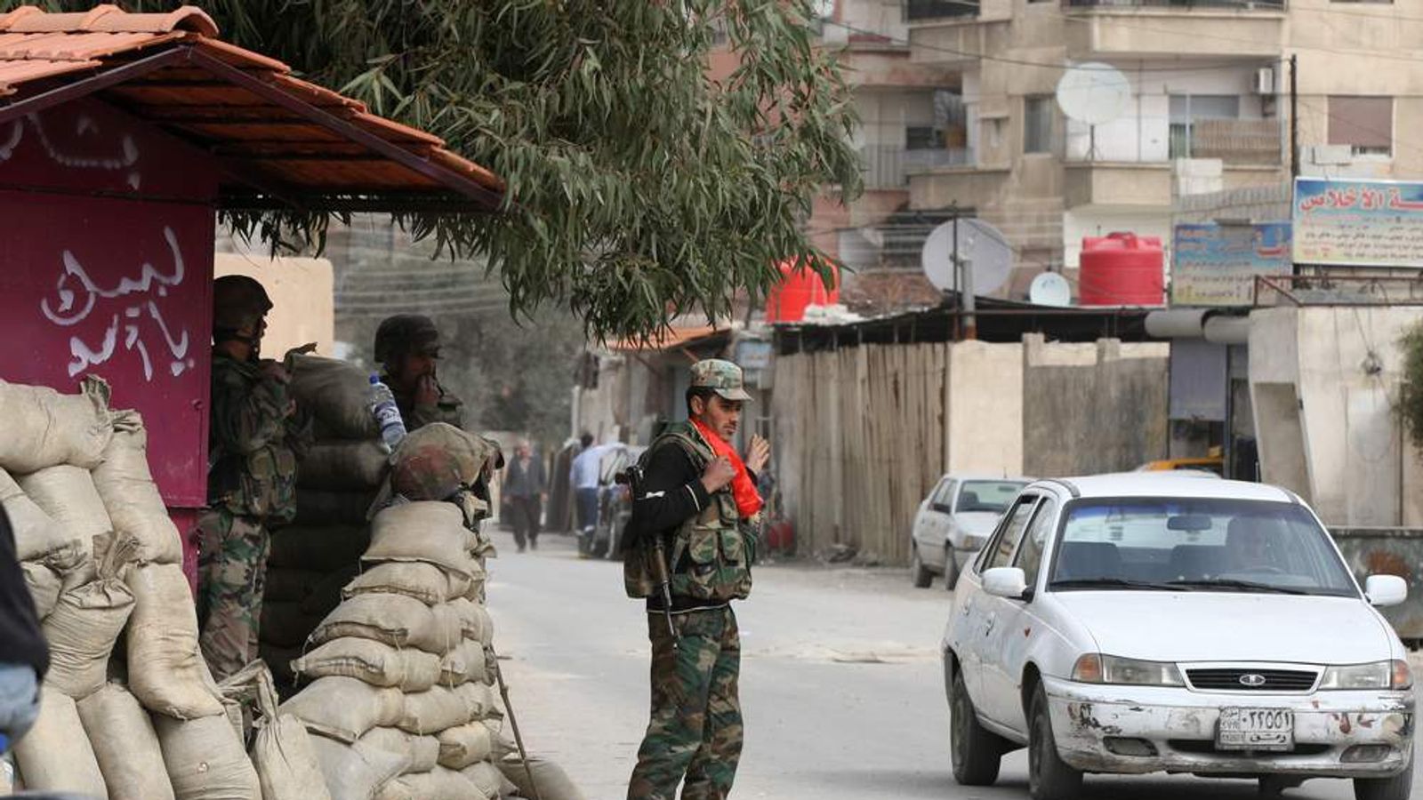 Syria: Nerves Run High At Checkpoints | World News | Sky News