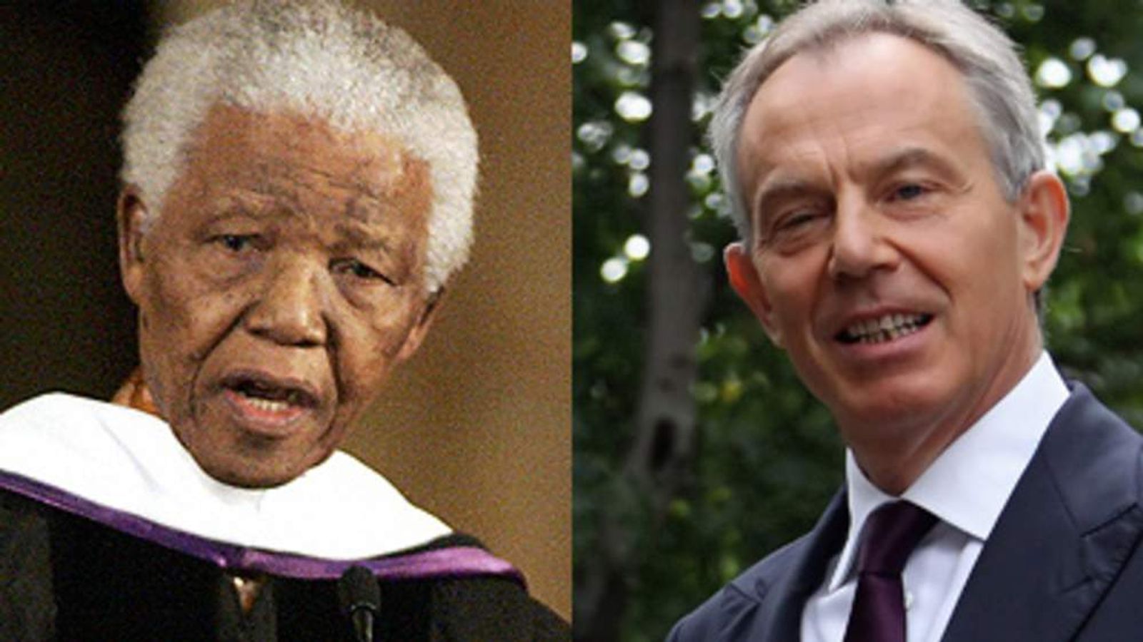 Mandela 'Breathing Fire' Over Blair War Call | World News | Sky News