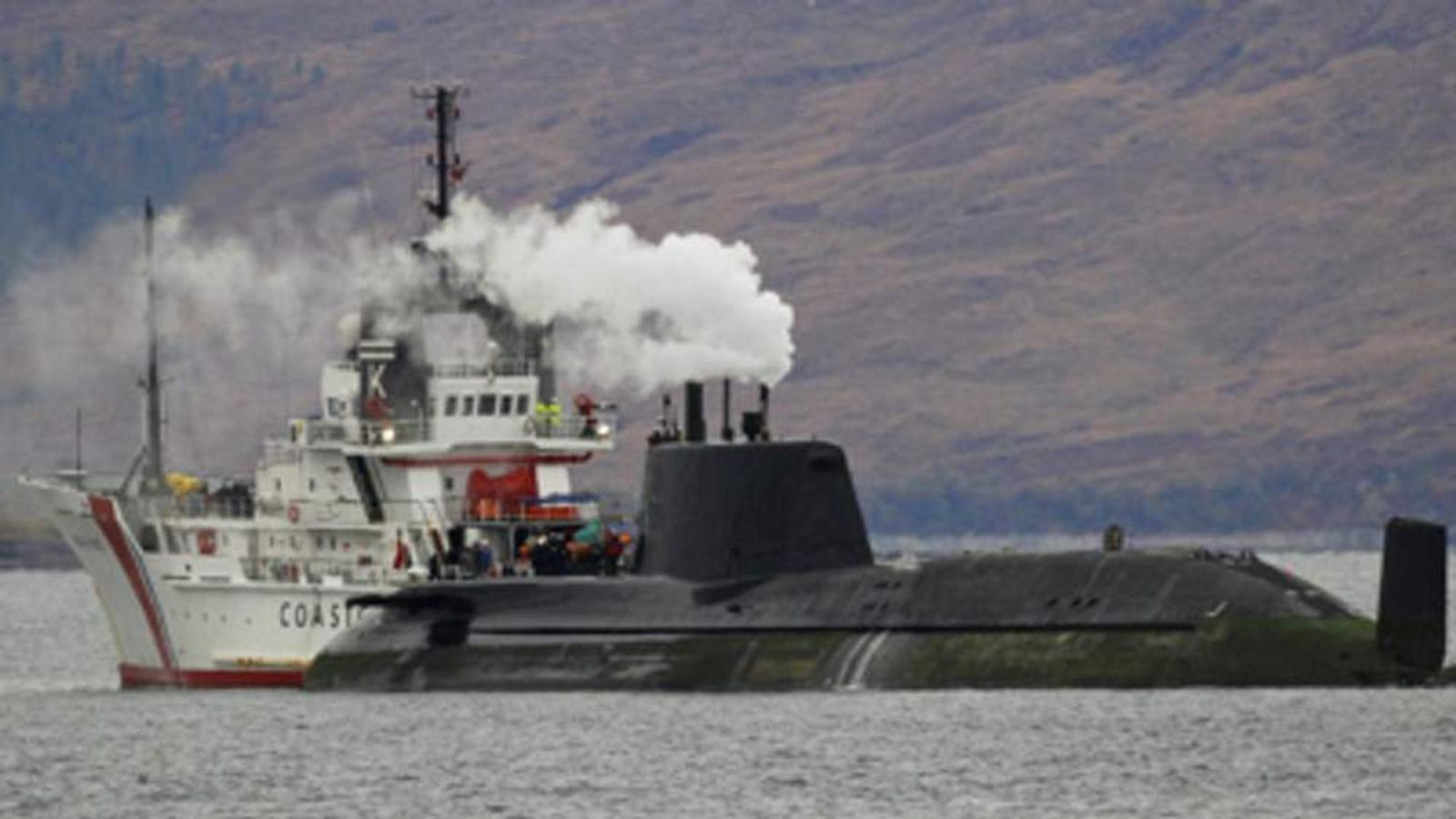 Stricken Sub Astute Damaged By Rescue Tug | UK News | Sky News