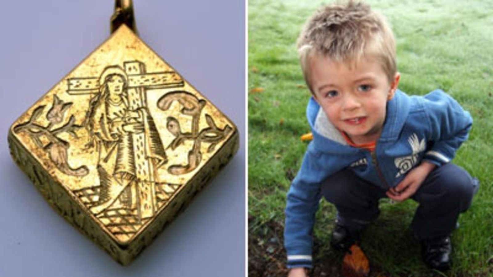 Boy, Three, Strikes Gold With Metal Detector | UK News | Sky News