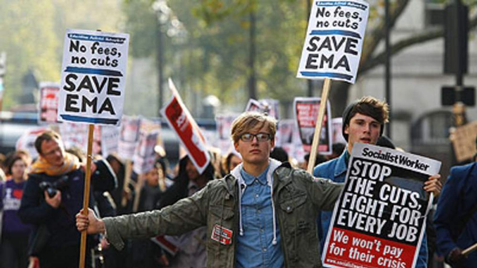 Men Held Amid Hunt For Tuition Fee Protesters | UK News | Sky News