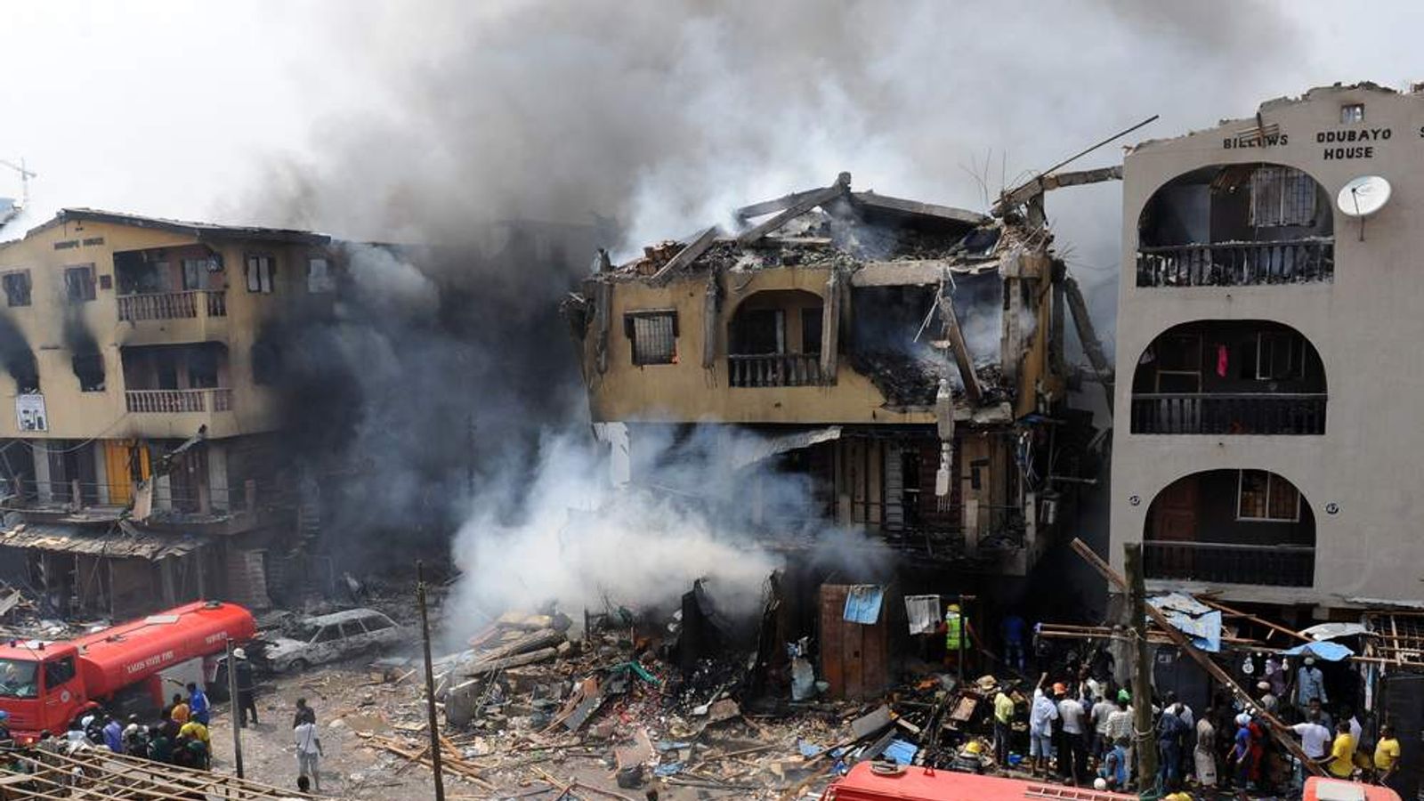 Nigeria: Fireworks Blast And Blaze Kills One | World News | Sky News