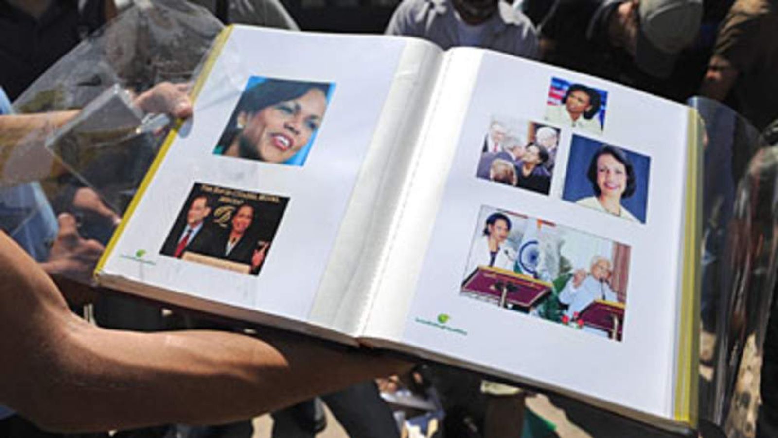 Gaddafi's 'Deeply Creepy' Condoleezza Photos | World News | Sky News