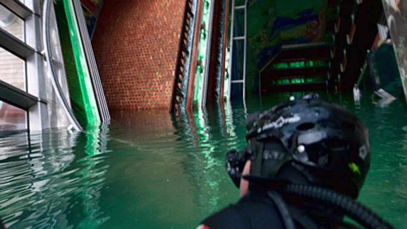 Rescue Divers Pictured Inside Cruise Ship | World News | Sky News