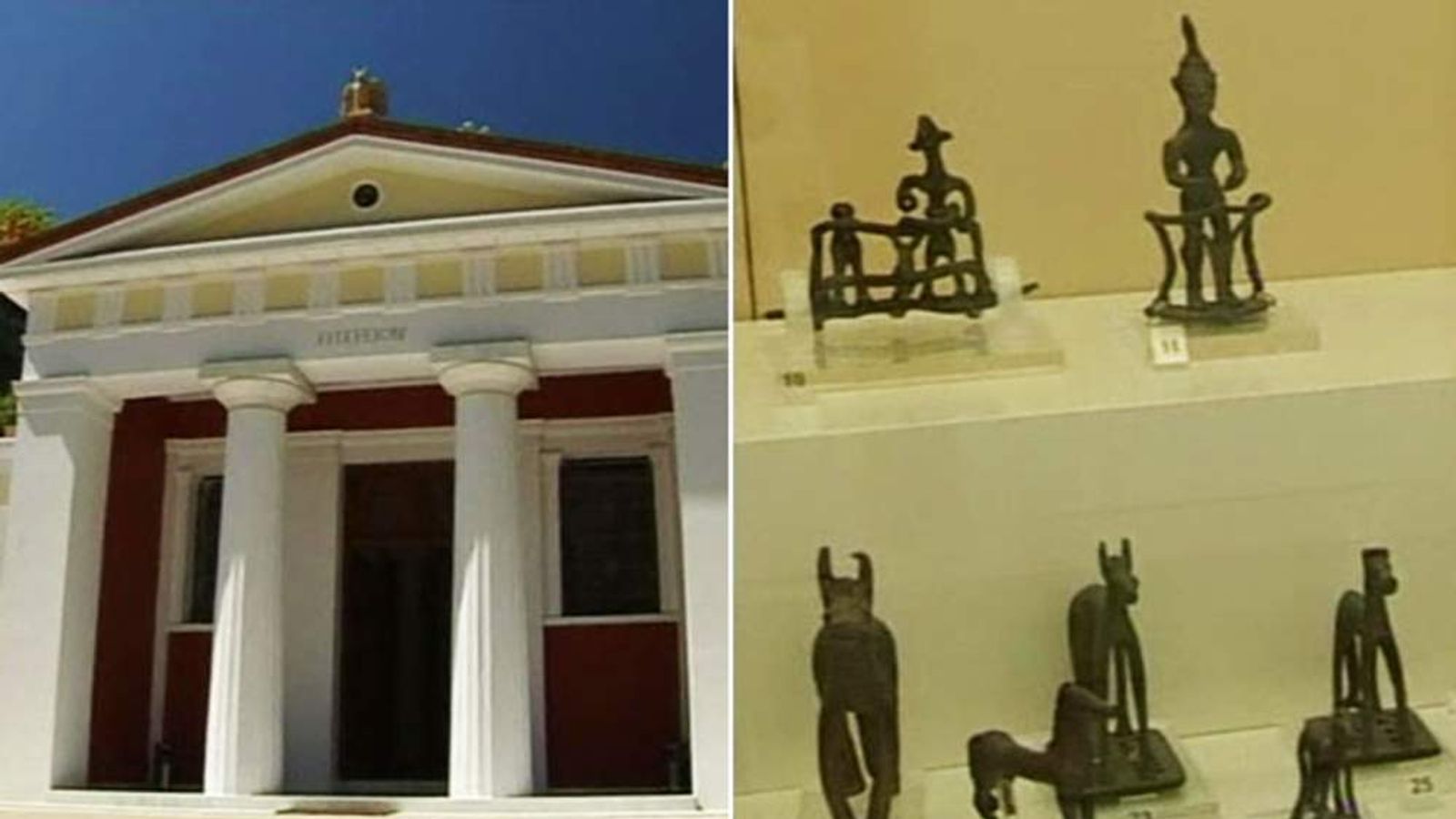 Armed Robbers Raid Greek Olympia Museum | World News | Sky News